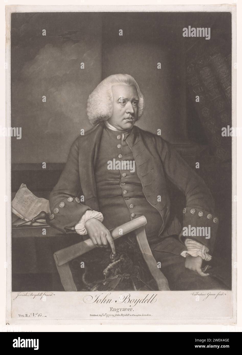 Portrait de l'imprimeur et éditeur John Boydell, 1792 estampe John ...