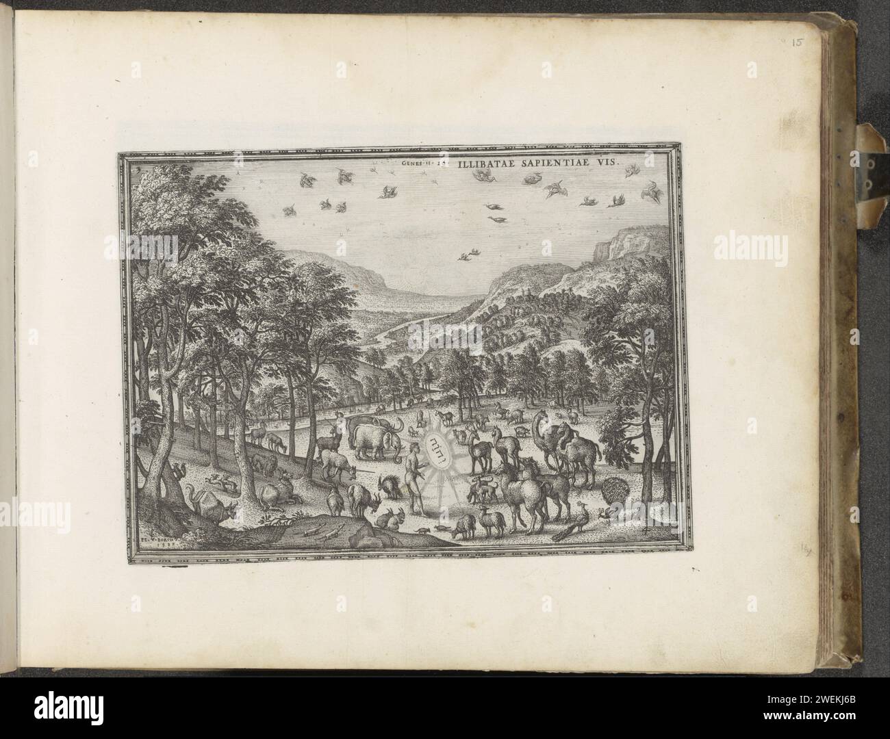 Adam donne aux animaux leurs noms, 1653 - 1654 impression au paradis ...