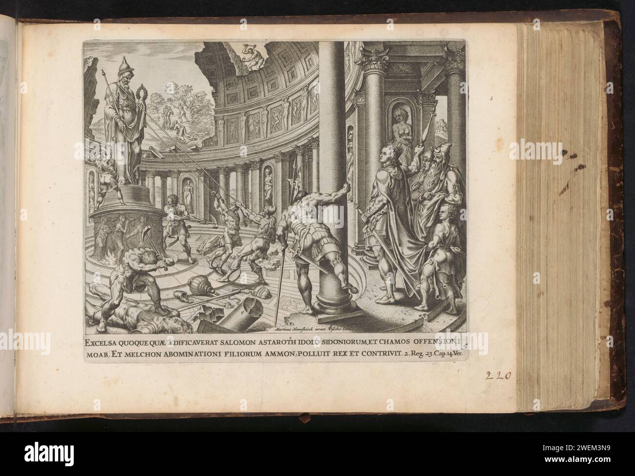 Le roi Josia détruit les temples d'Astarte, Kemos et Milkom, anonyme, d ...