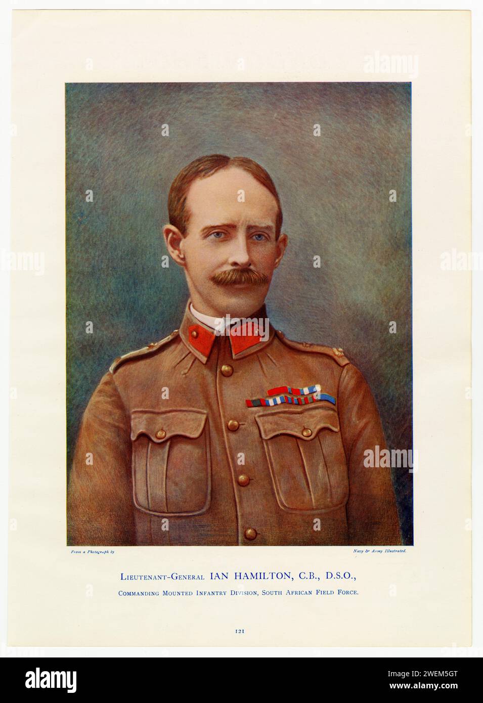 Impression du Lieutenant-général Ian Hamilton, commandant de la force ...