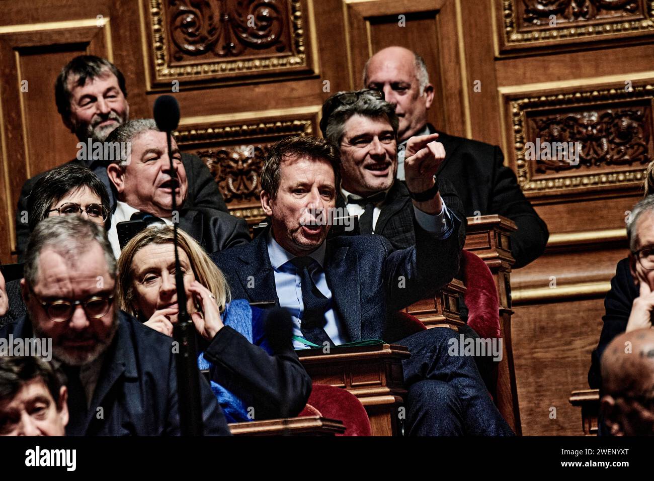 Paris, France. 24 janvier 2024. © Antonin Burat/le Pictorium/MAXPPP ...
