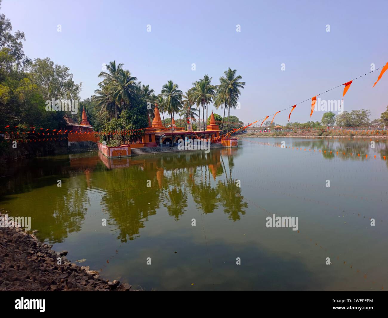 26 janvier 2024, Pune, Inde, Temple Ramdara reconstruit en 1970 par ...