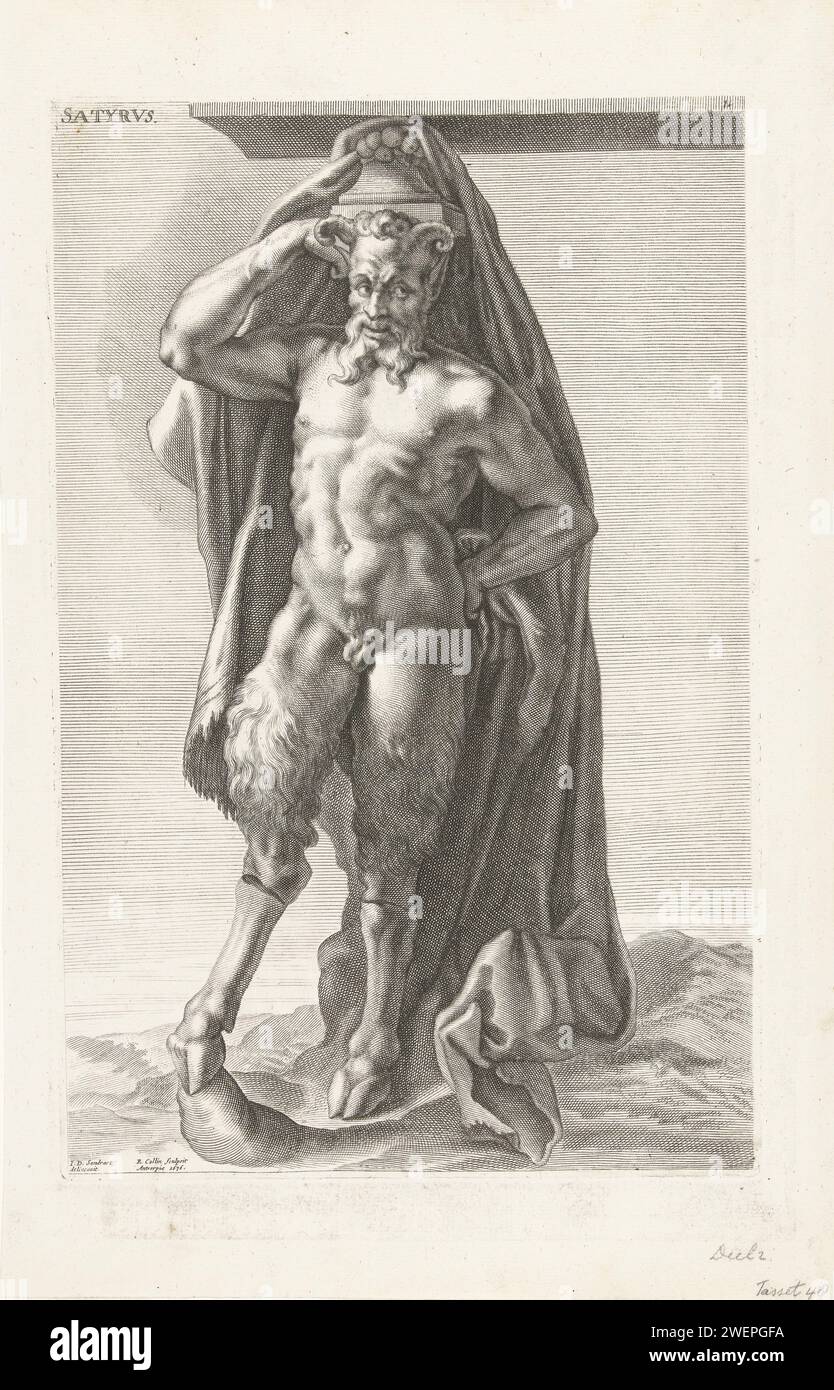 Sater comme Kariatide, Richard Collin, d'après Joachim von Sandrart (I ...