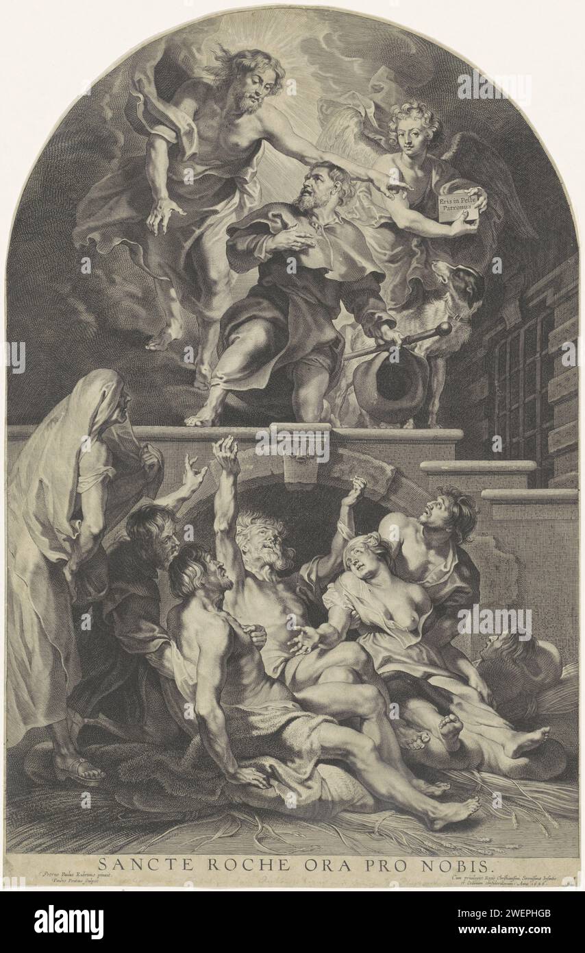 H. Rochus est nommé par le Christ comme le modèle des malades de la ...