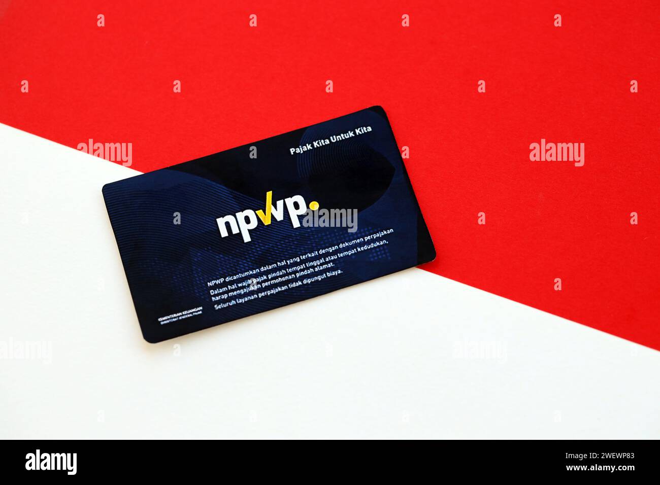 Indonésie NPWP nouvelle carte d'identification fiscale à l'origine ...