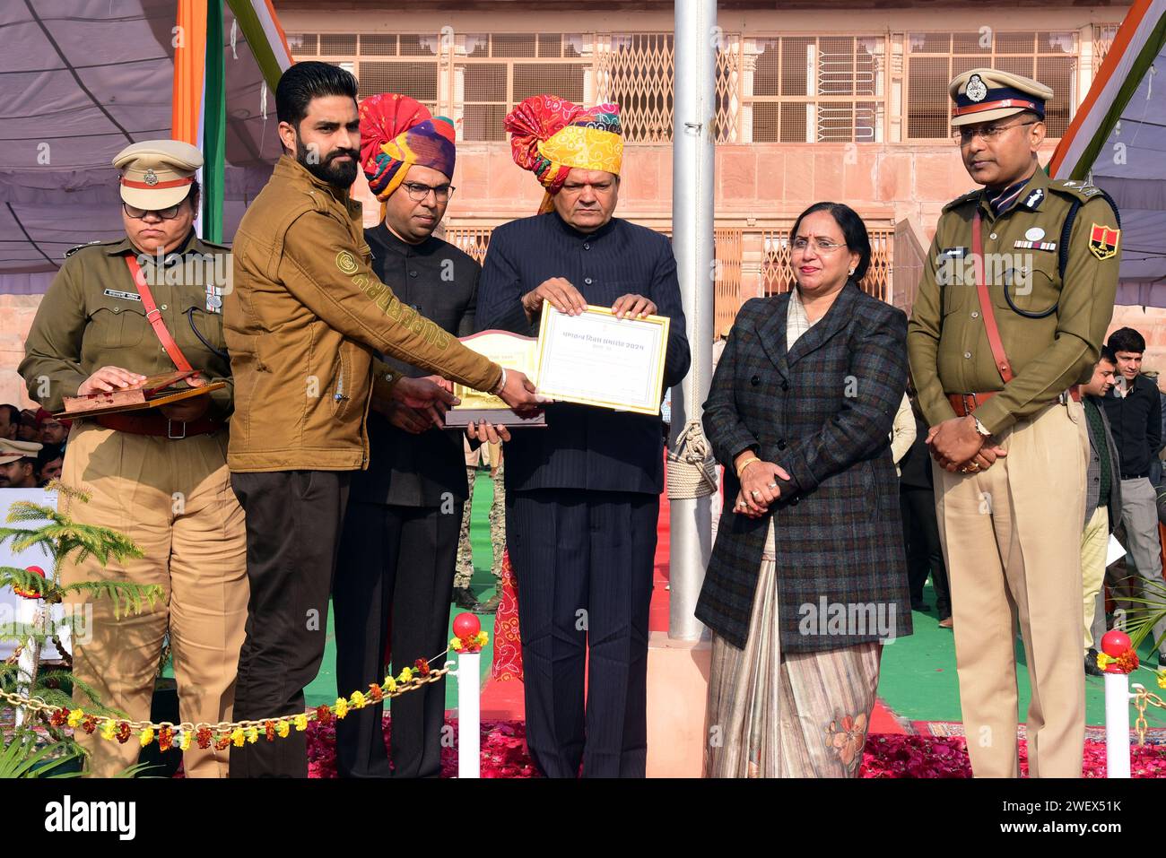 Bikaner, Inde. 26 janvier 2024. Bikaner Ministre du Cabinet en tant que ...