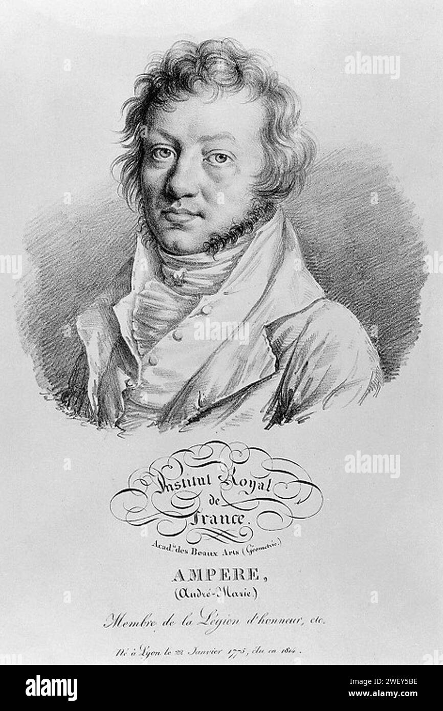 André marie ampère Banque de photographies et d’images à haute ...