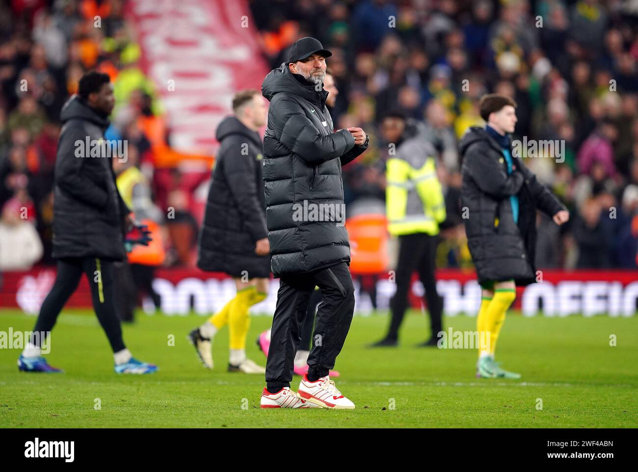 L'entraîneur de Liverpool Jurgen Klopp après le coup de sifflet final ...