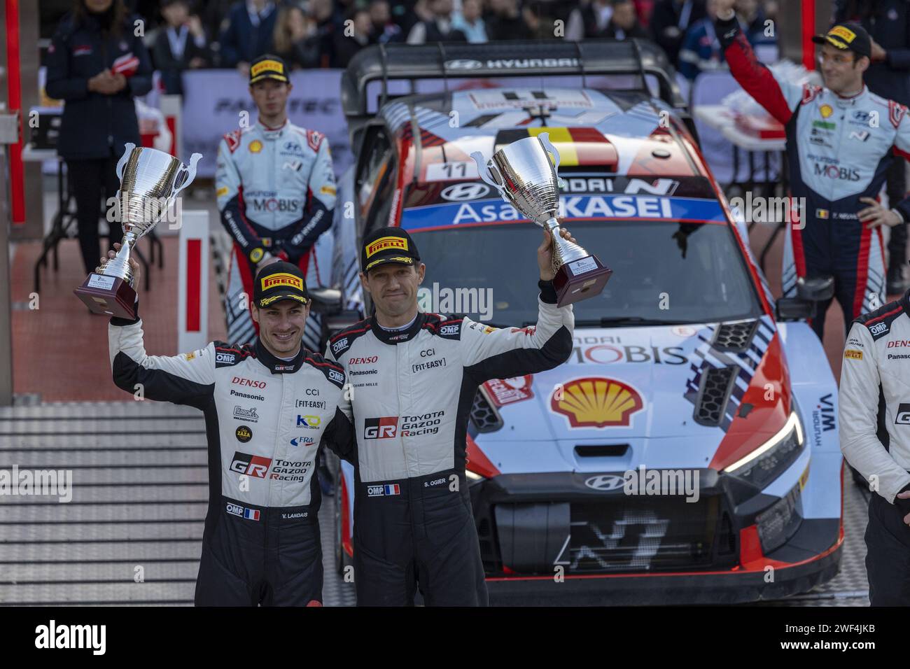 OGIER Sebastien, Toyota GR Yaris Rally1, portrait lors du Rallye automobile Monte Carlo 2024, 1e ...