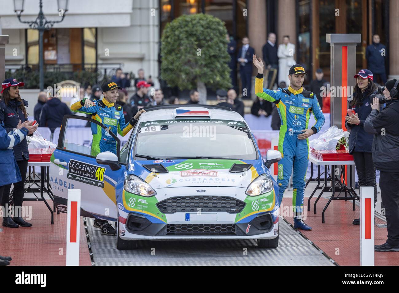CERNY Jan, KRAJCA Ondrej, Ford Fiesta Rally3, portrait lors du Rallye automobile Monte Carlo ...