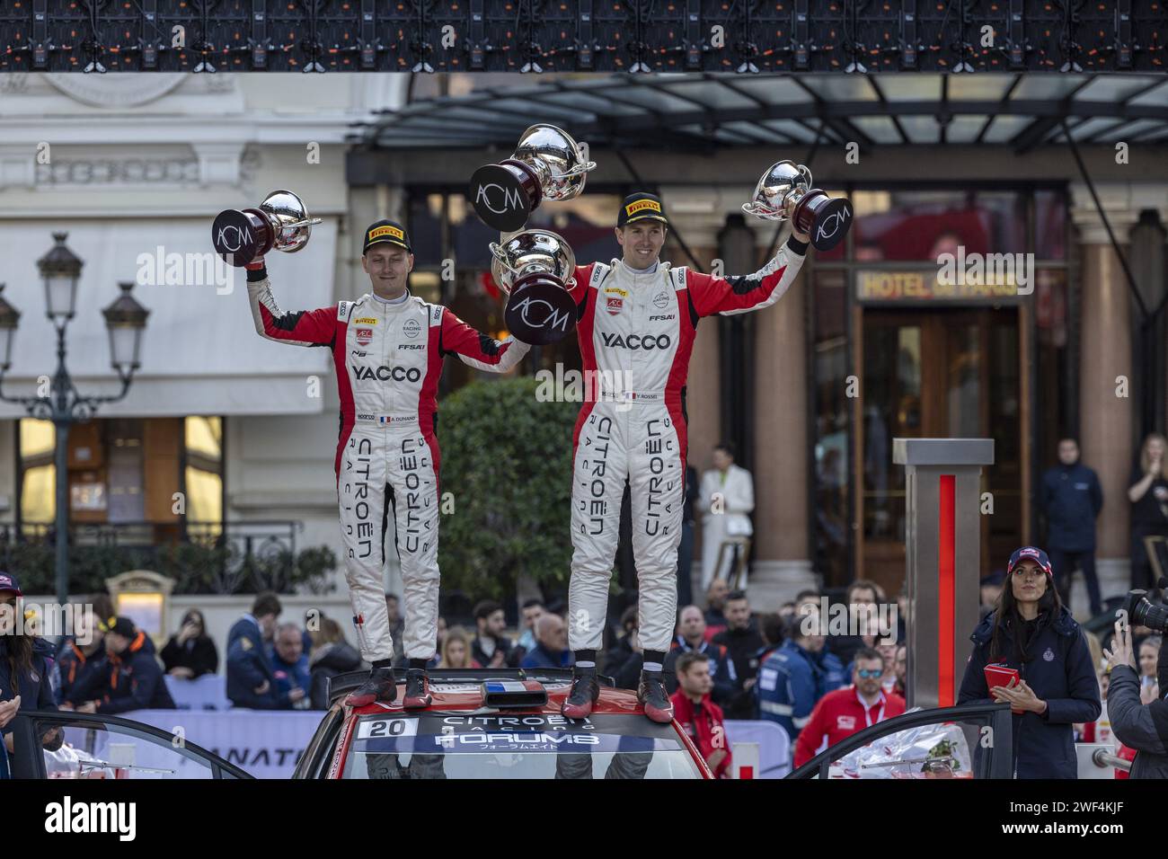 ROSSEL Yohan, Citroën C3 Rally2, portrait lors du Rallye automobile Monte Carlo 2024, 1e manche ...