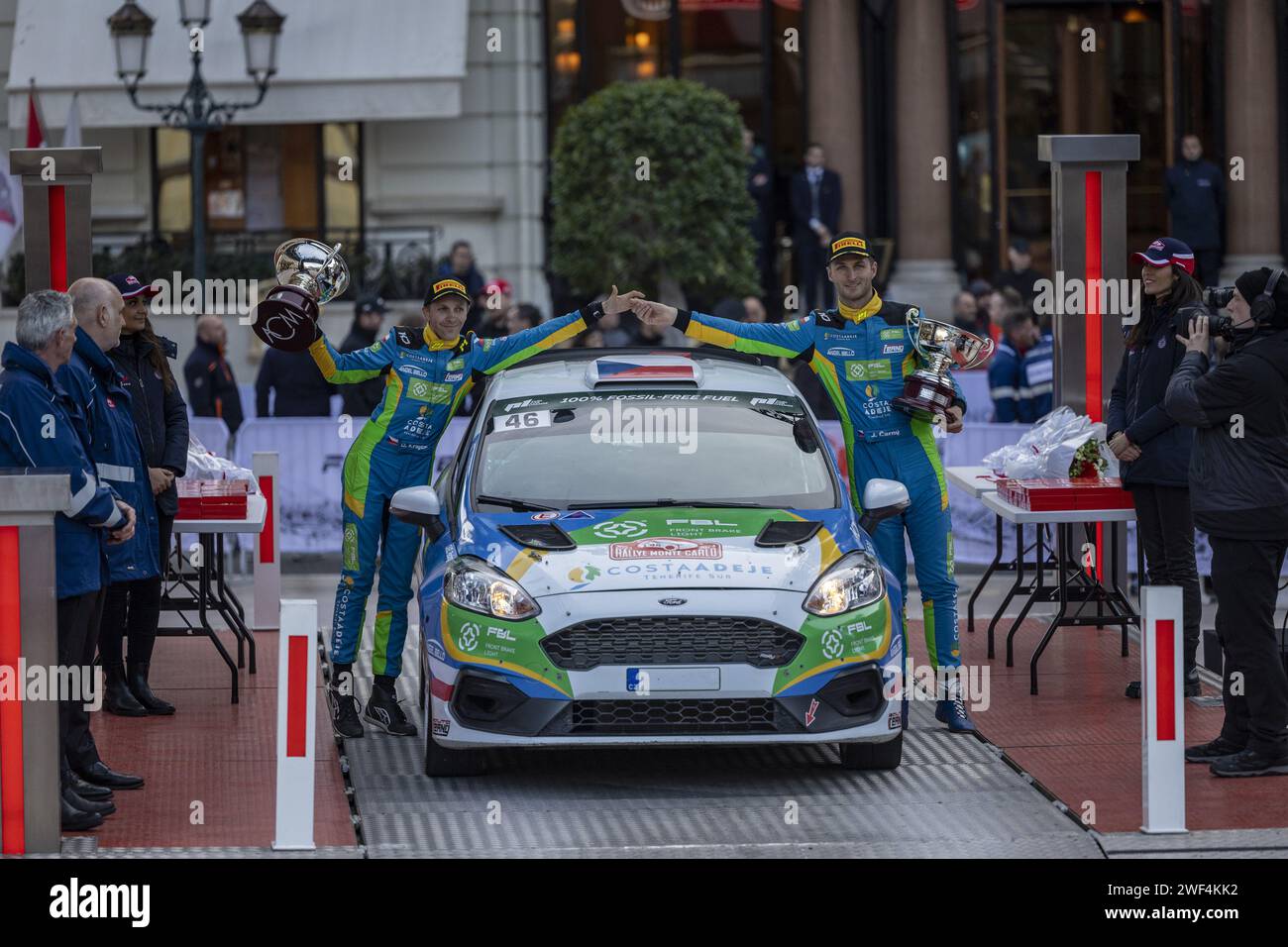 CERNY Jan, KRAJCA Ondrej, Ford Fiesta Rally3, portrait lors du Rallye automobile Monte Carlo ...