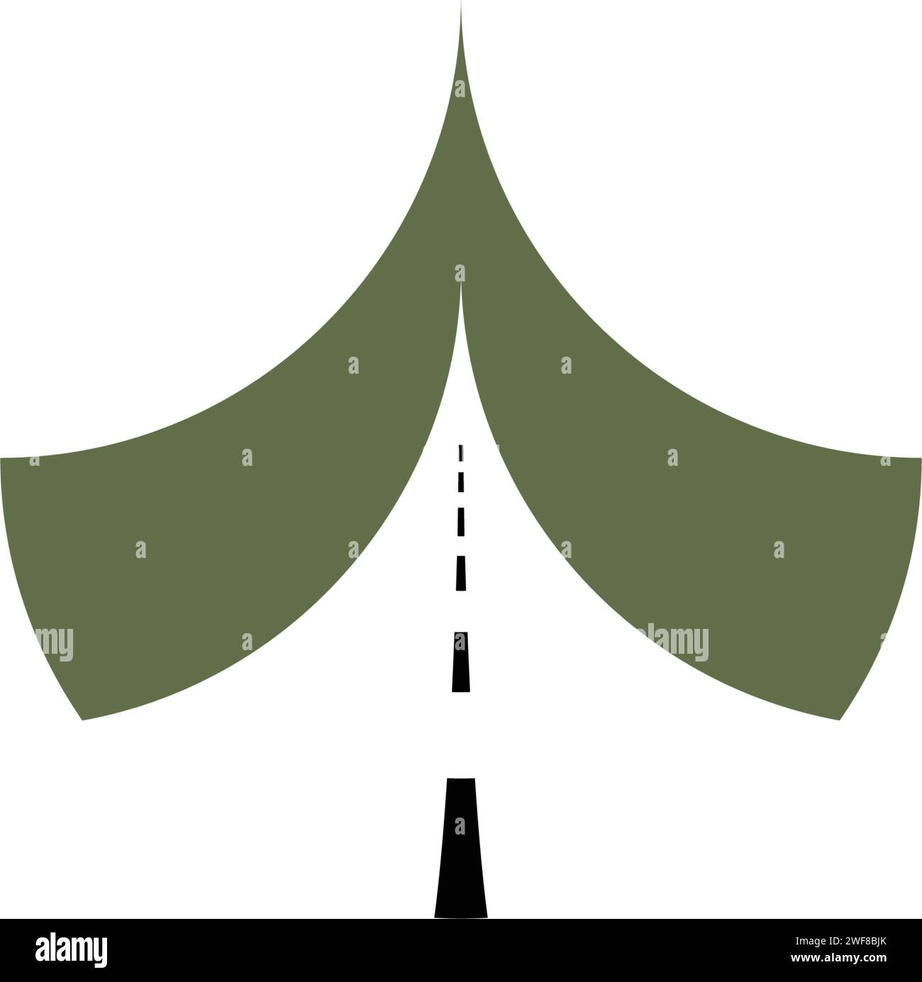 Symbole de bord de route Banque d'images vectorielles - Alamy