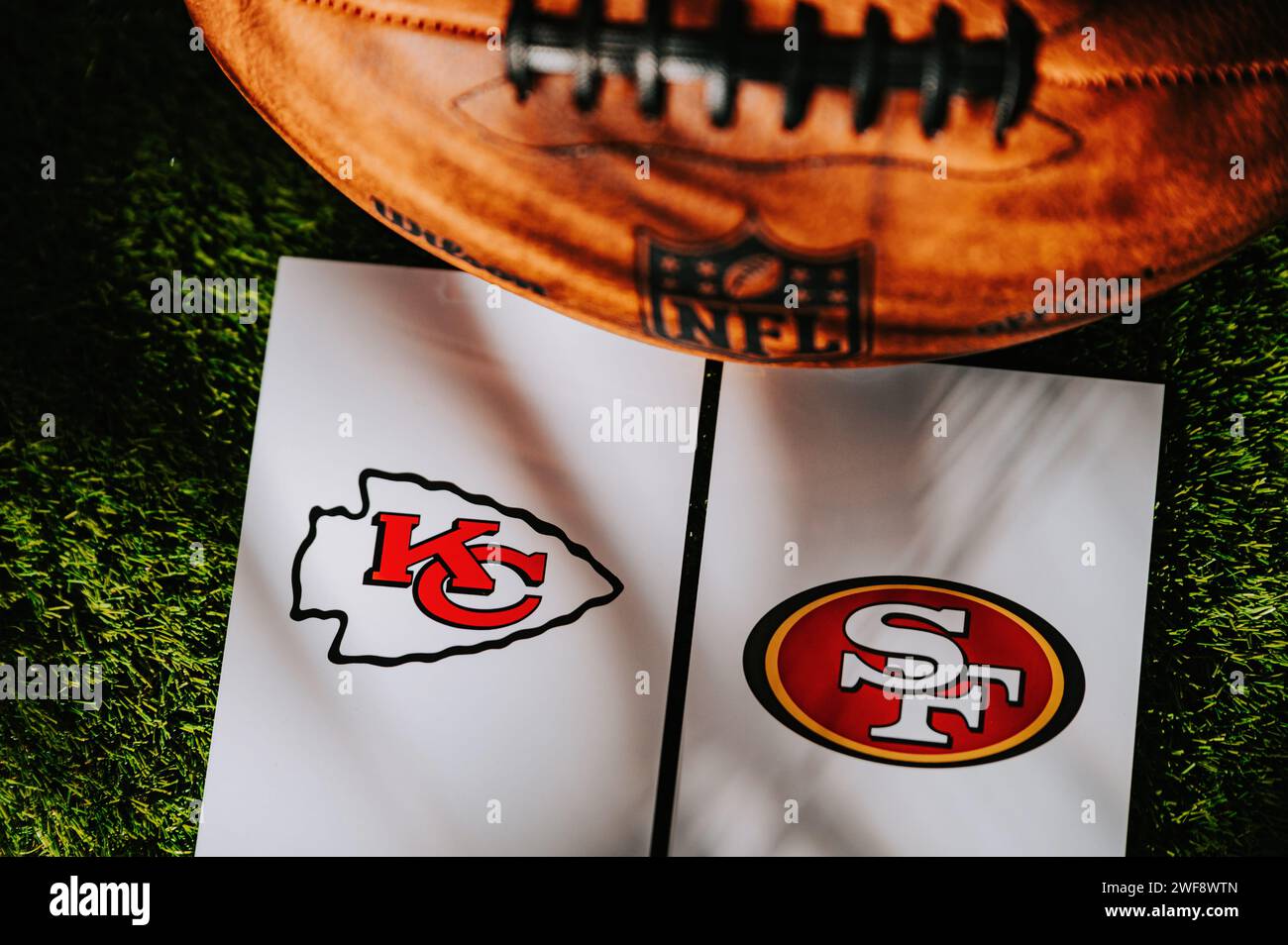 LAS VEGAS, NEVADA, États-Unis, 29 JANVIER 2024 : Super Bowl LVIII, 58e ...