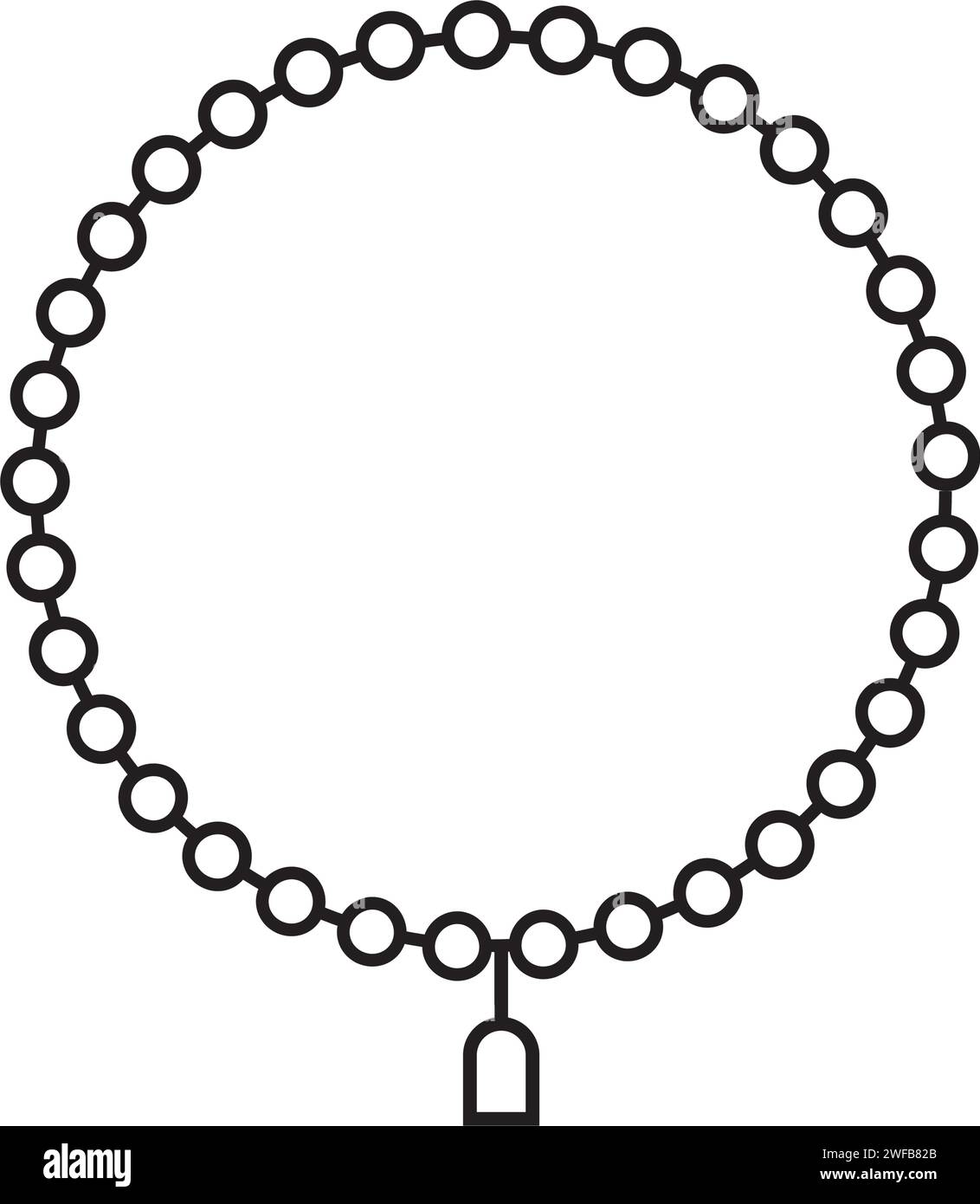 Tasbeeh prayer beads Banque d'images vectorielles - Alamy