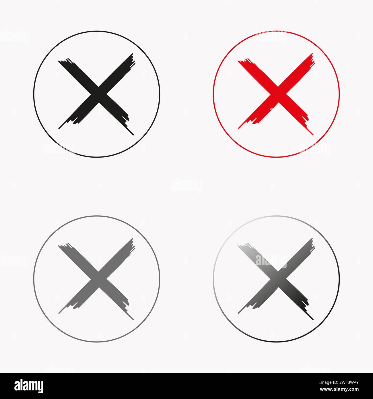 Symbole croix rouge cercle Banque d'images vectorielles - Alamy