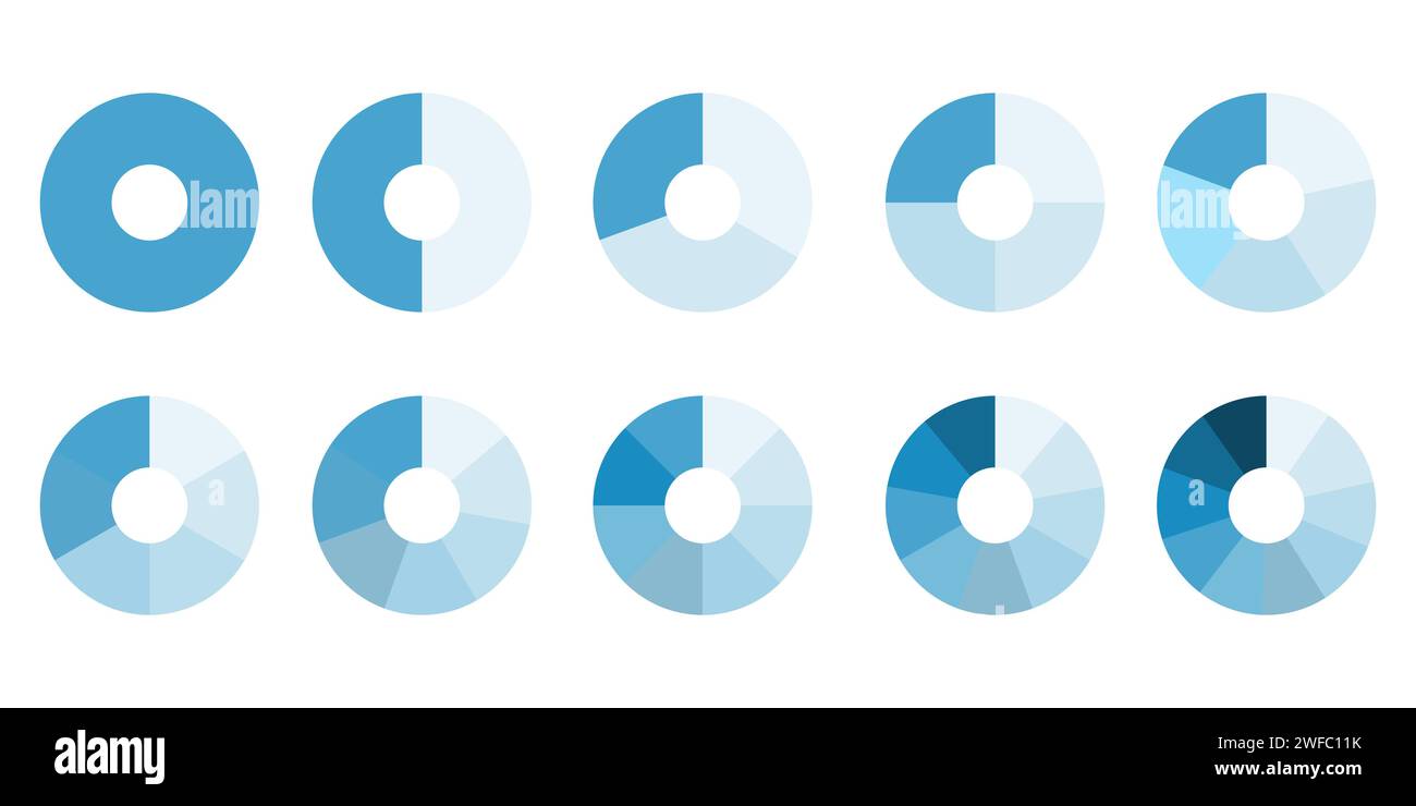 Cercle bleu. Cercle infographique. Diagramme de processus. Diagramme de ...