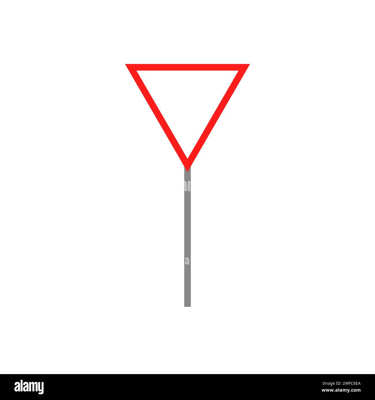 Panneau de signalisation triangulaire vide Banque d'images vectorielles ...