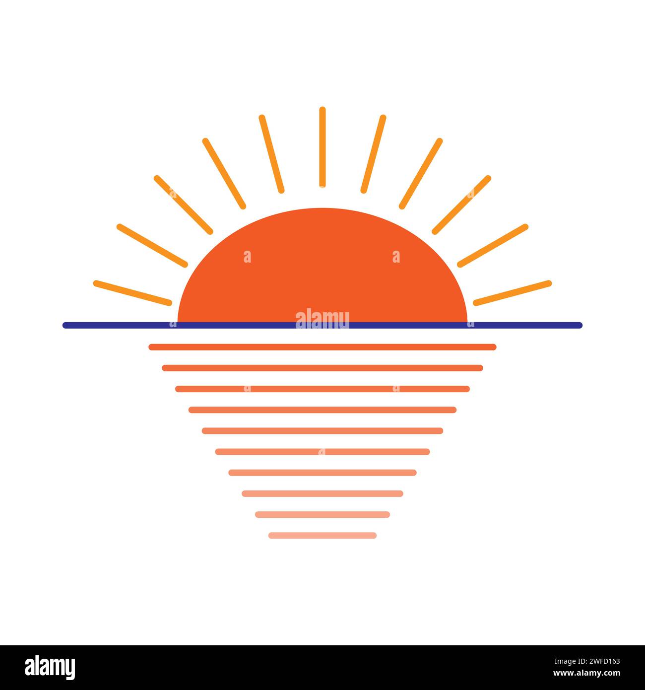 Logo avec soleil levant Banque de photographies et d’images à haute ...