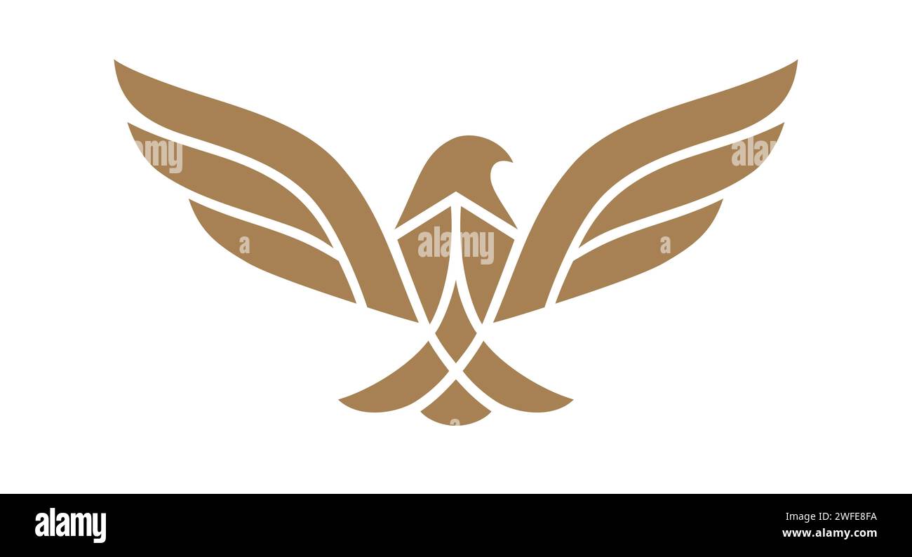 Étiquette d'oiseau, signe, logo Eagle, Raven, marque Phoenix. Logo ...