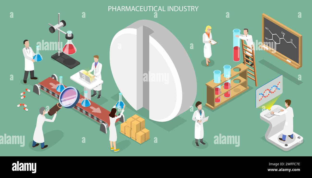 Machine pharmaceutique Banque d'images vectorielles - Alamy