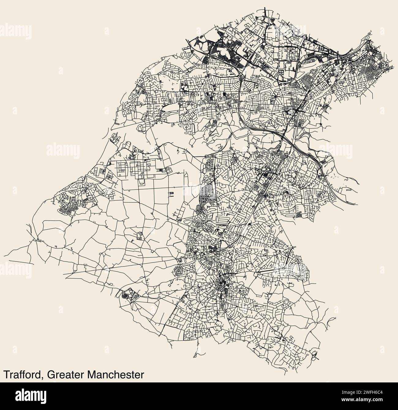 Manchester city map Banque d'images vectorielles - Page 3 - Alamy