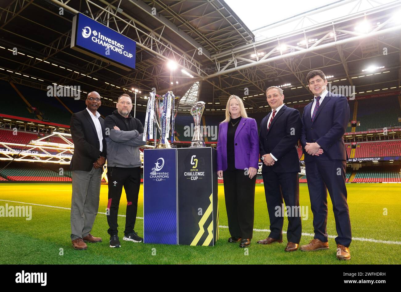 Nigel Walker, directeur exécutif de la WRU, Jonathan Humphreys ...