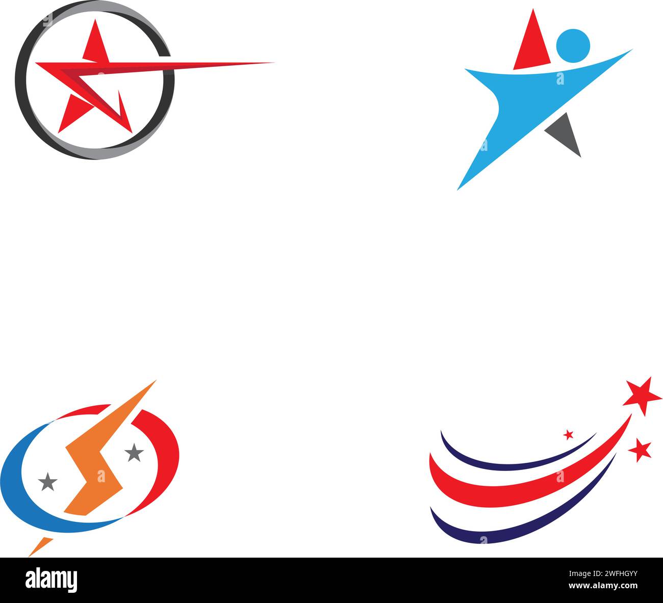 étoiles filantes vectorielles Banque d'images vectorielles - Alamy