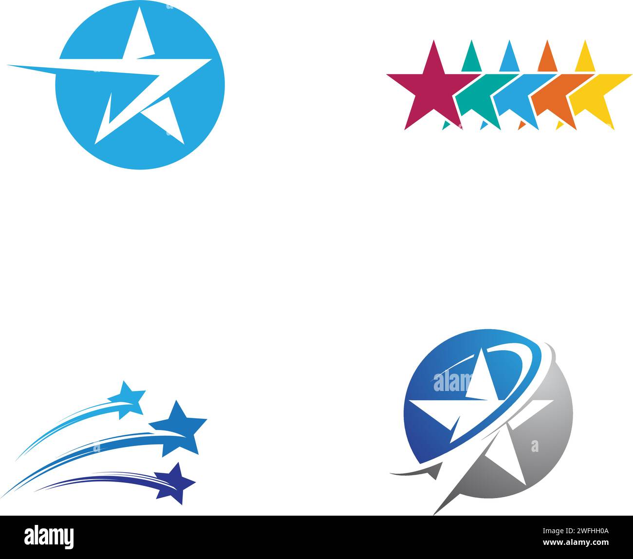 étoiles filantes vectorielles Banque d'images vectorielles - Alamy