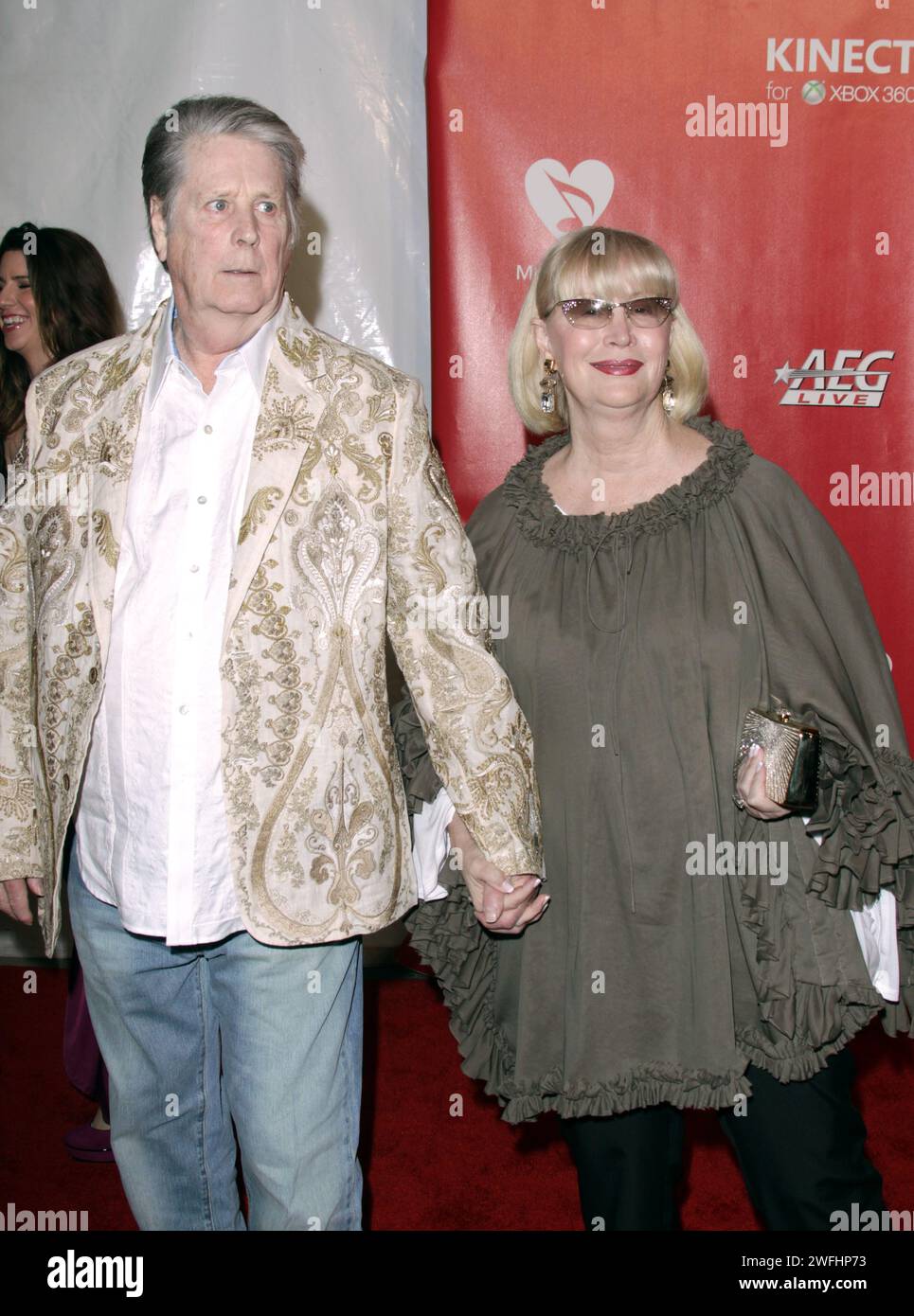 **PHOTO DE FICHIER** Melinda Ledbetter est décédée. Brian Wilson et son ...