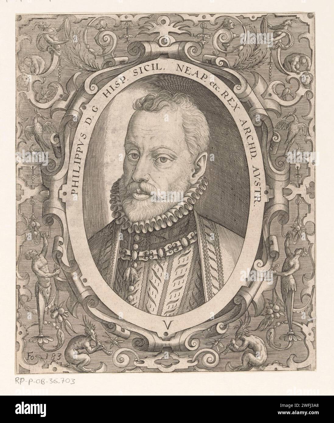 Portrait de Philippe II, roi d'Espagne, Niccolò Nelli, 1569 Imprimer Un ...