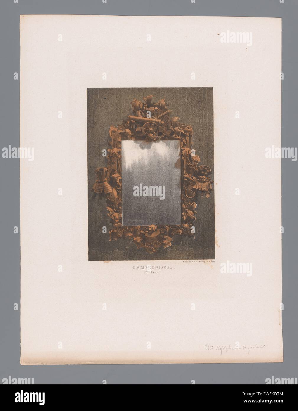 Spiegel avec liste décorée, anonyme, imprimerie royale néerlandaise en ...