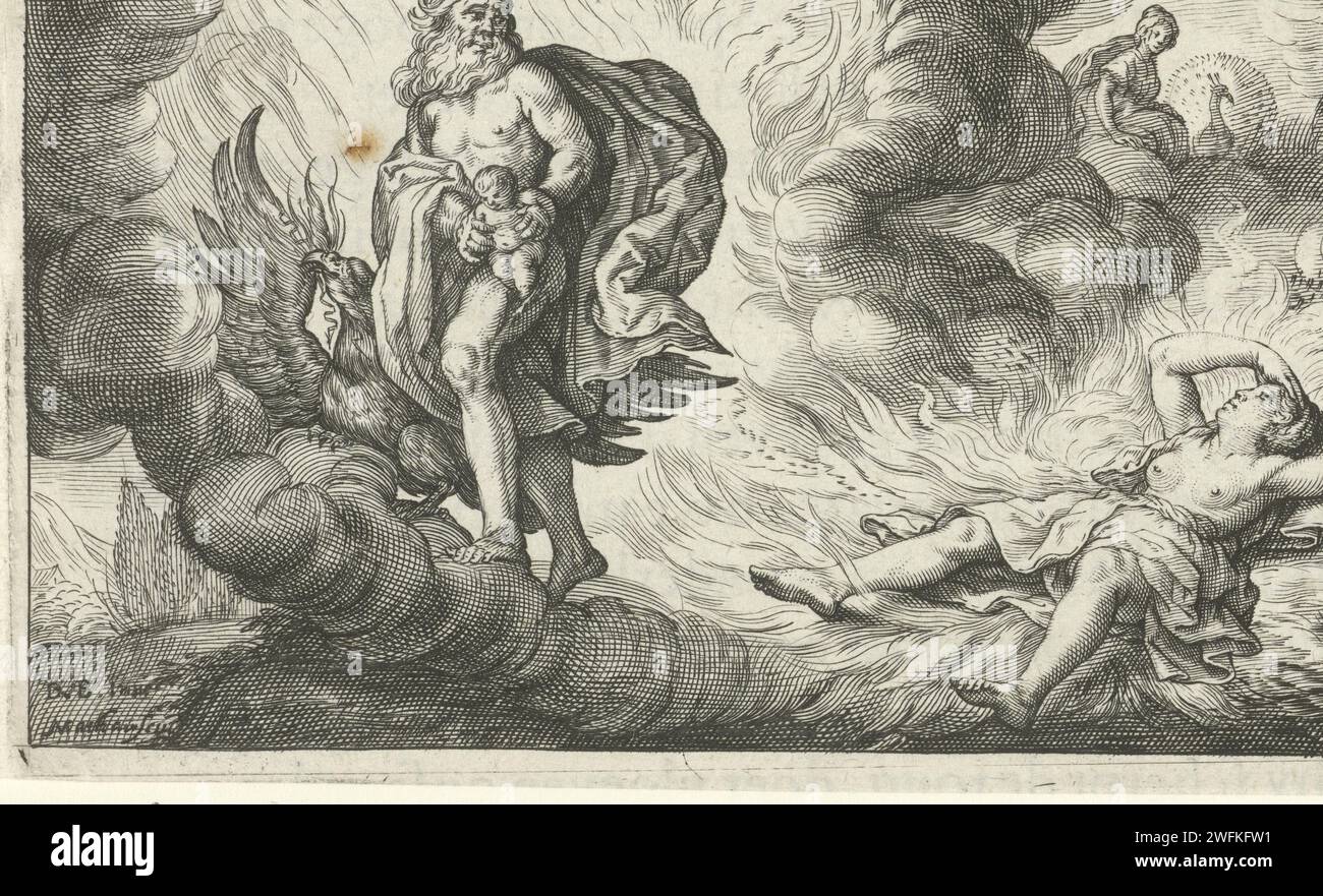 Naissance de Bacchus, Jacob Matham, d'après David Vinckboons, 1616 ...