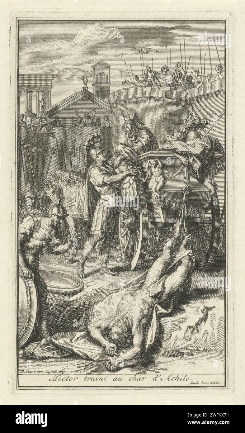 Achilles traîne le corps de hector Banque de photographies et d’images ...