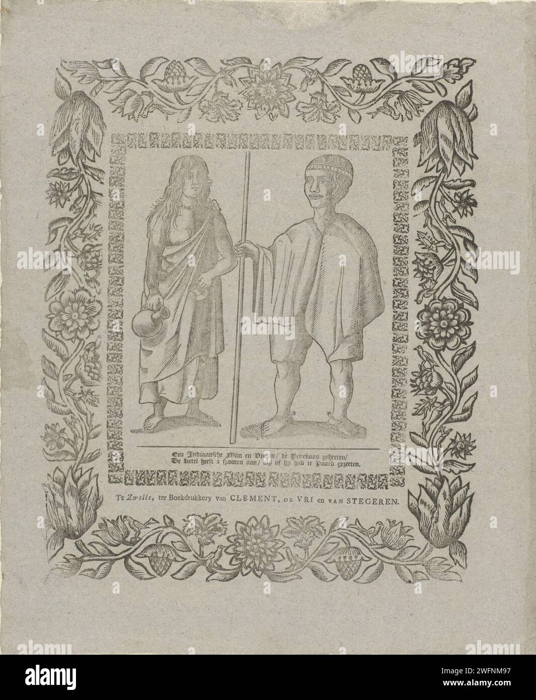 Deux habitants originaux de l'Amérique, de Vri & Van Stegeren Clement ...