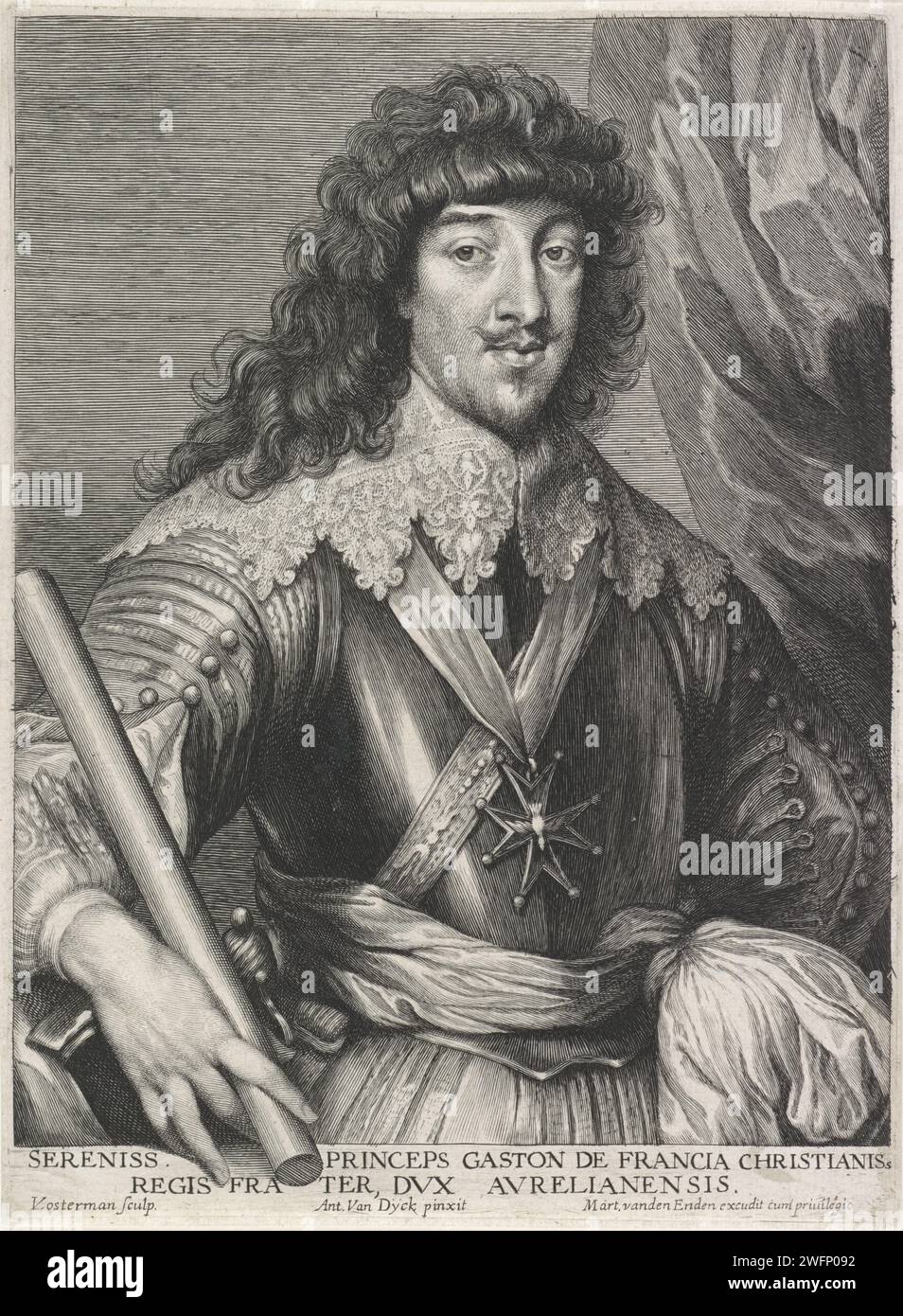 Portrait de Gaston Jean-Baptiste van France, duc d'Orléans, Lucas ...