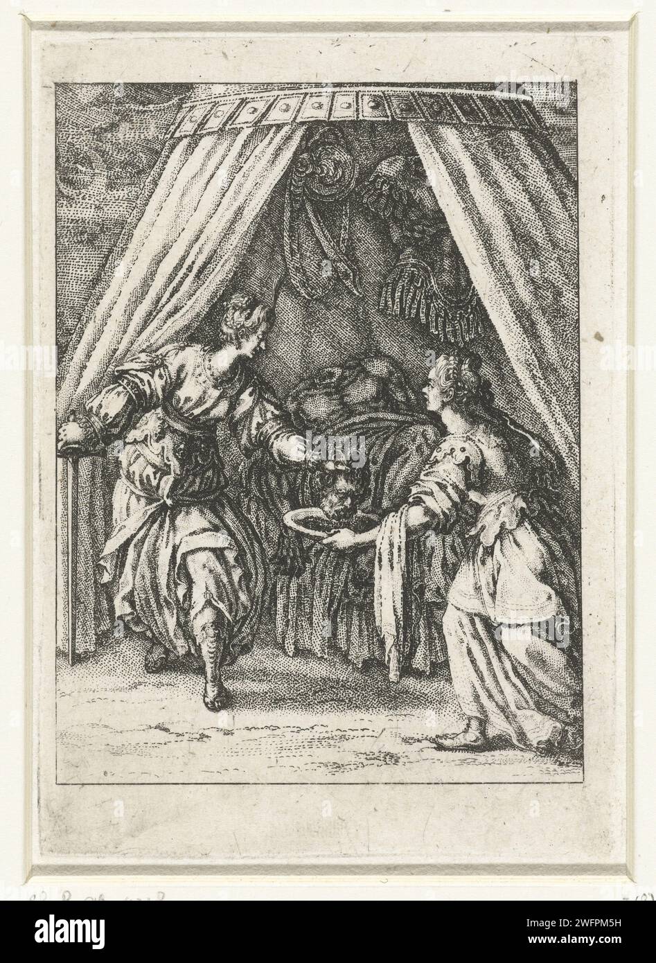 Judith à la tête d'Holophernes, Jacques Callot, 1621 - 1635 print ...