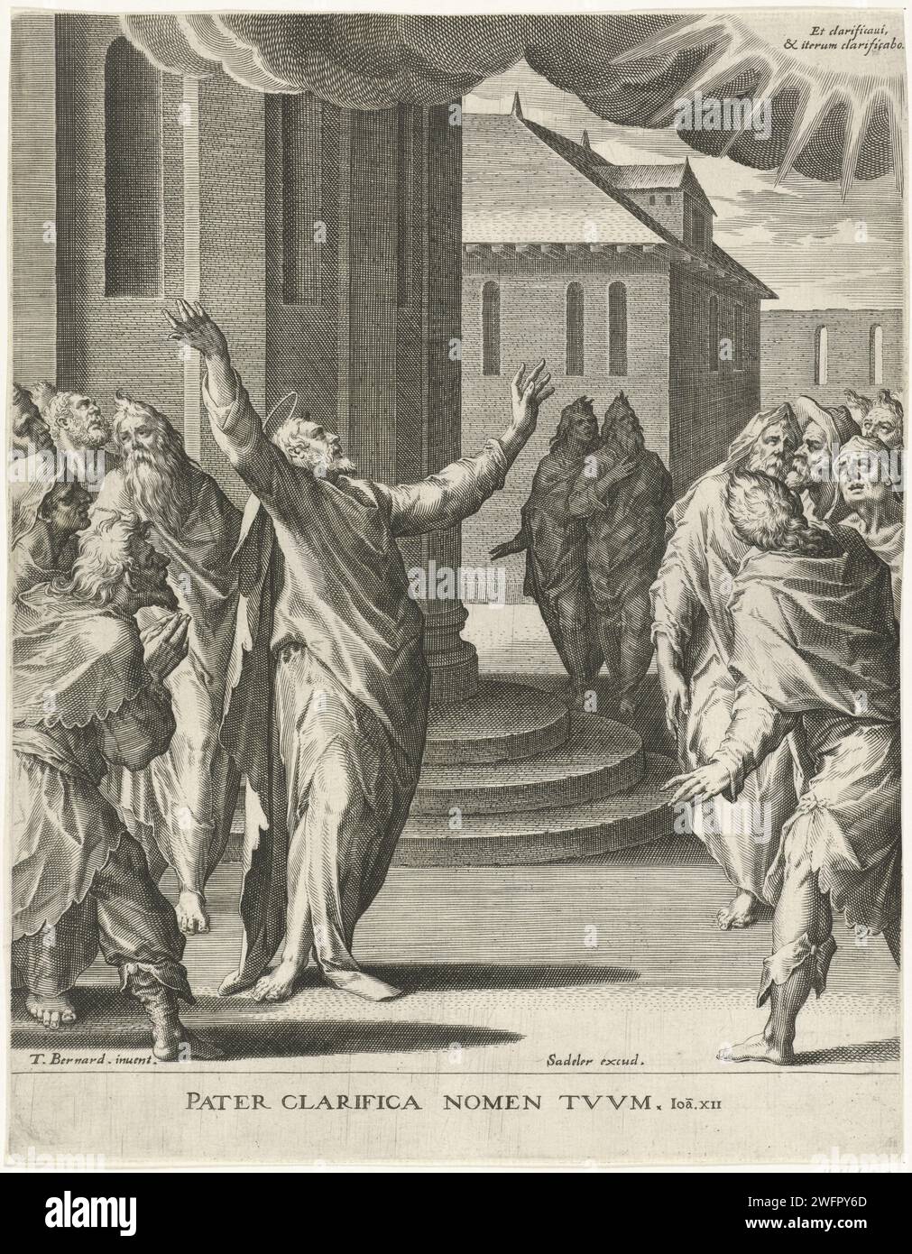 Christ prie Dieu, Johann Sadeler (I), d'après Dirck Barendsz., 1570 ...