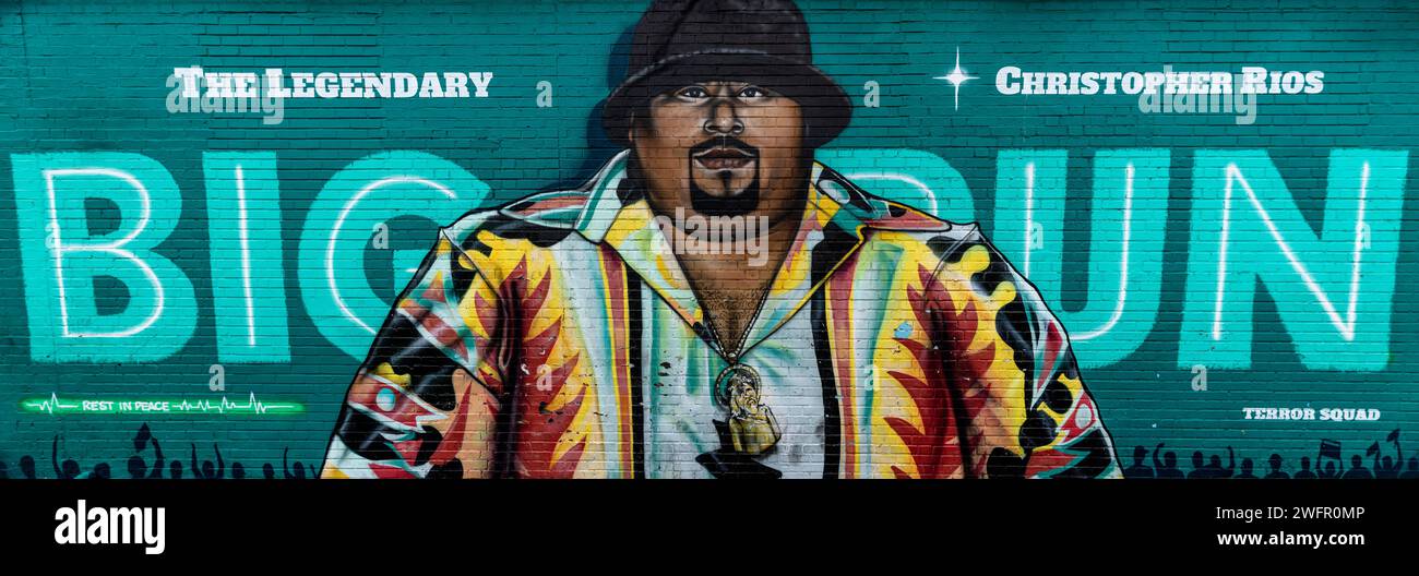 Fresque nettoyée du rappeur portoricain Christopher Lee Rios, mieux ...