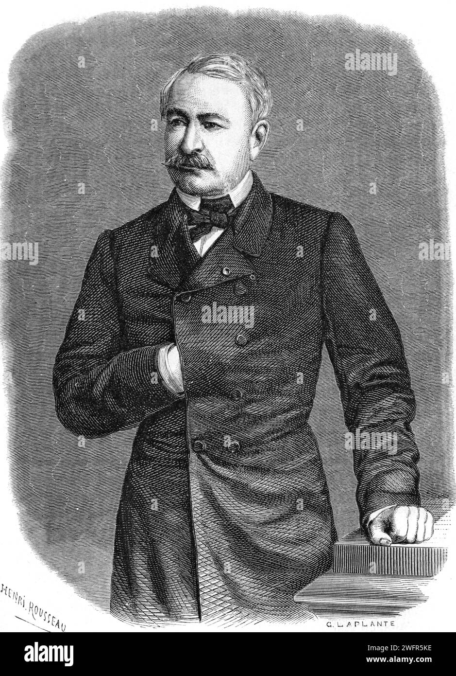 Ferdinand de lesseps french engineer Banque d'images noir et blanc - Alamy