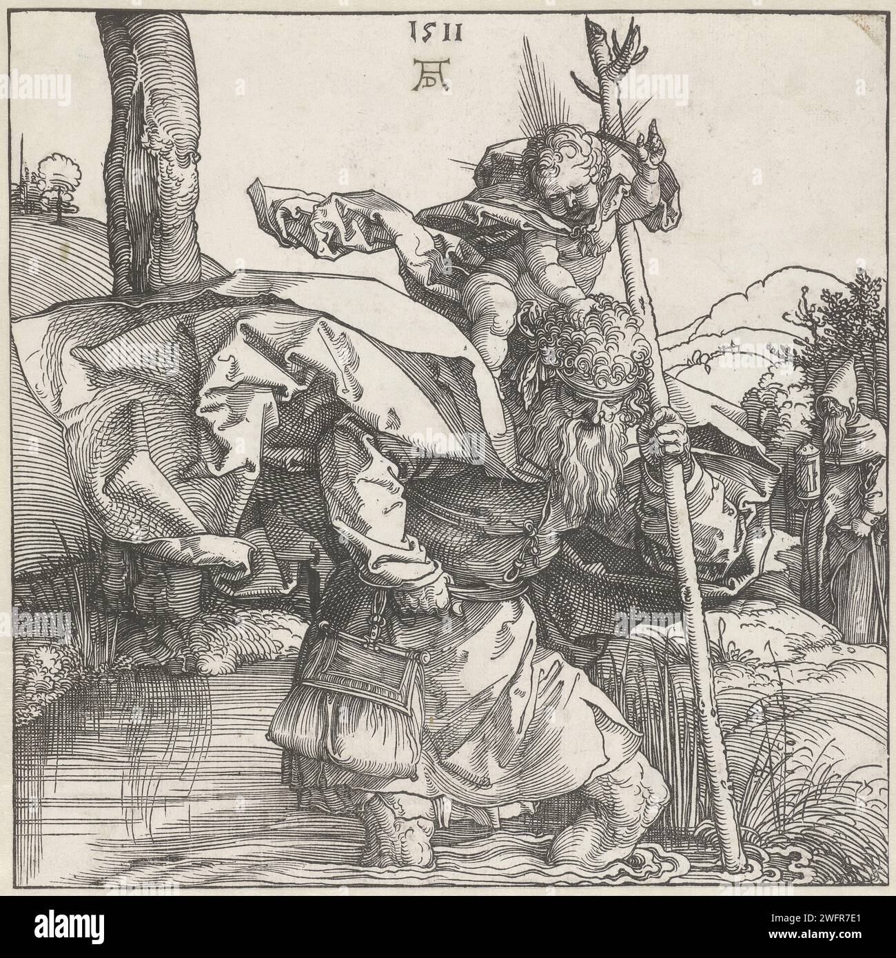 Le Saint Christoffel porte l'enfant Christ, Albrecht Dürer, 1511 ...