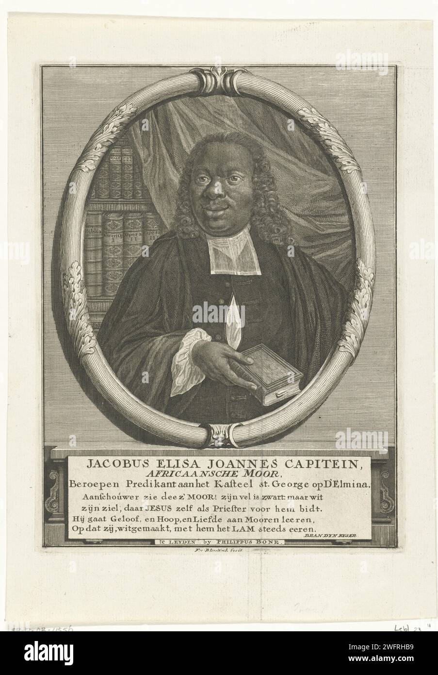 Portrait du pasteur Jacobus Elisa Johannes Capitein, François van ...