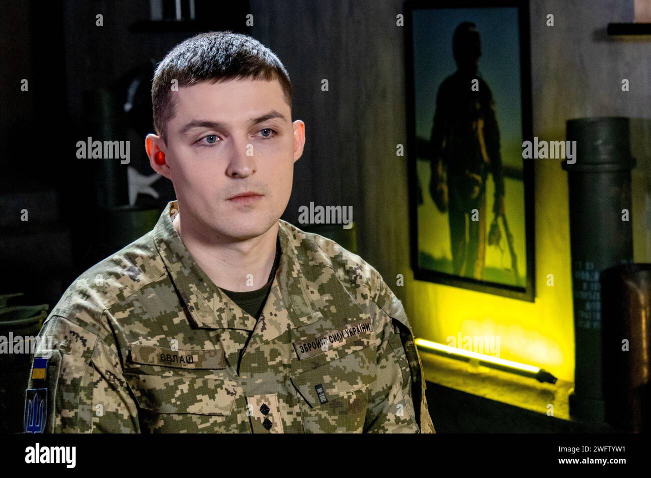KIEV, UKRAINE - 29 JANVIER 2024 - Illia Yevlash, chef du service de ...
