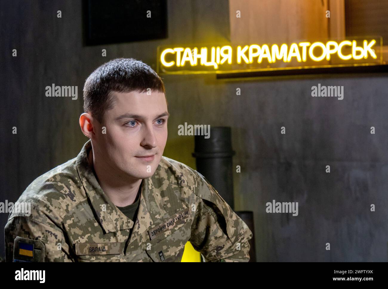 KIEV, UKRAINE - 29 JANVIER 2024 - Illia Yevlash, chef du service de ...