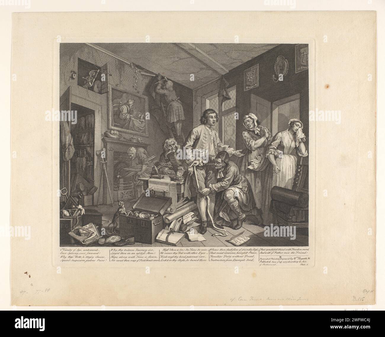 Tom Rakewell est équipé d'un nouveau costume, William Hogarth, 1735 ...