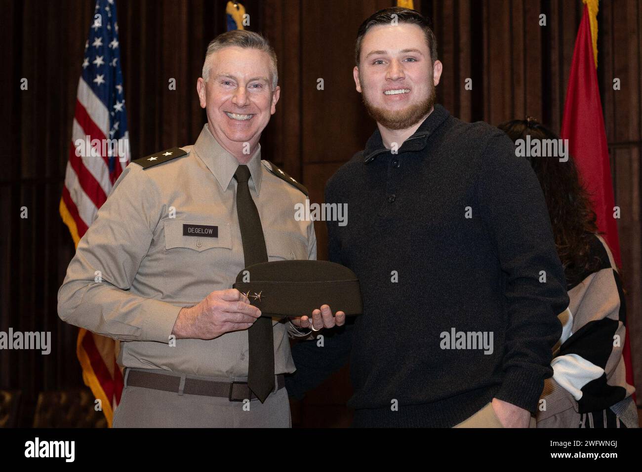 Le major général Dan Degelow de la Garde nationale de l'Indiana ...