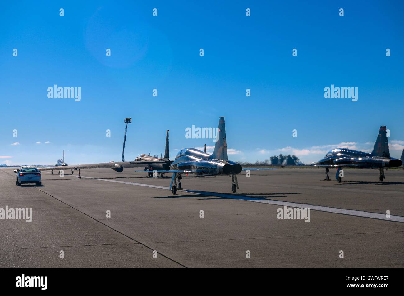 Un T-38 talon de l'US Air Force du 1st reconnaissance Squadron en ...