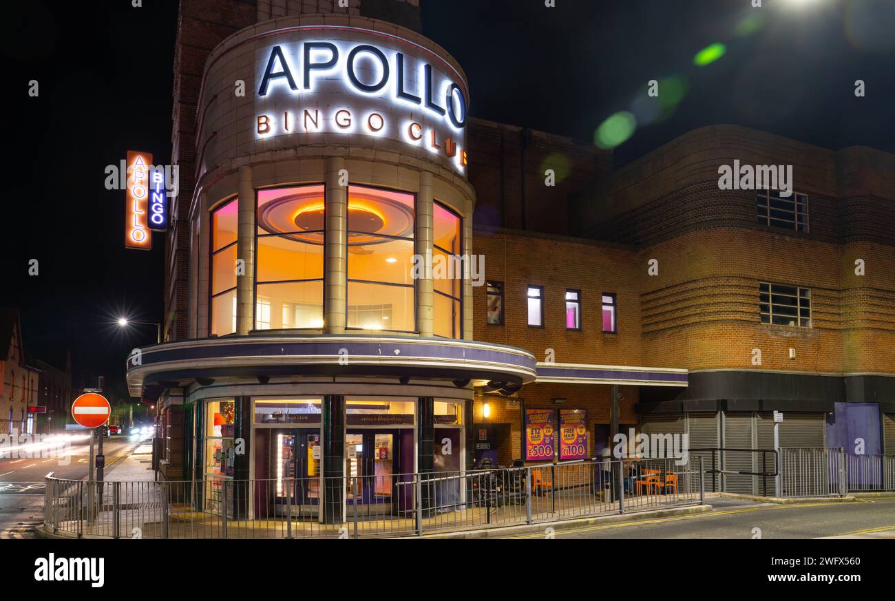 Apollo Bingo Hall, Rhyl, à l'origine le cinéma Odéon lors de son ...