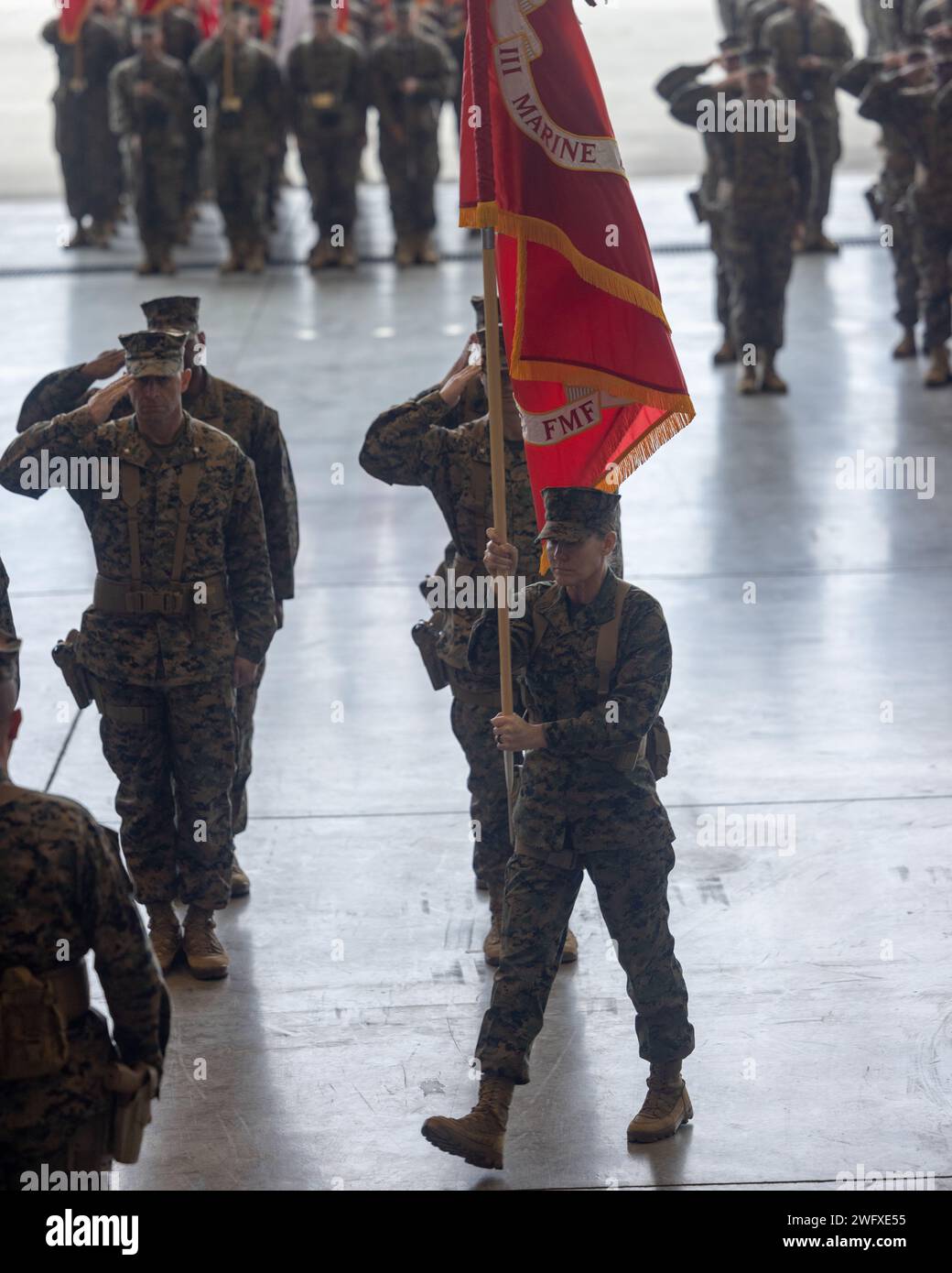 Le Sgt. Joy Kitashima, sergent-major du III Marine Expeditionary Force ...