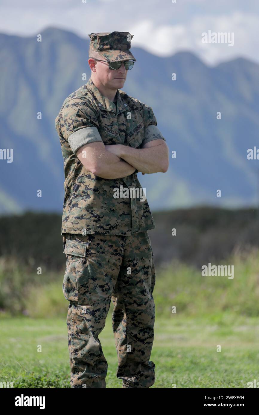 Le lieutenant-colonel Harry Consaul, commandant du bataillon du ...